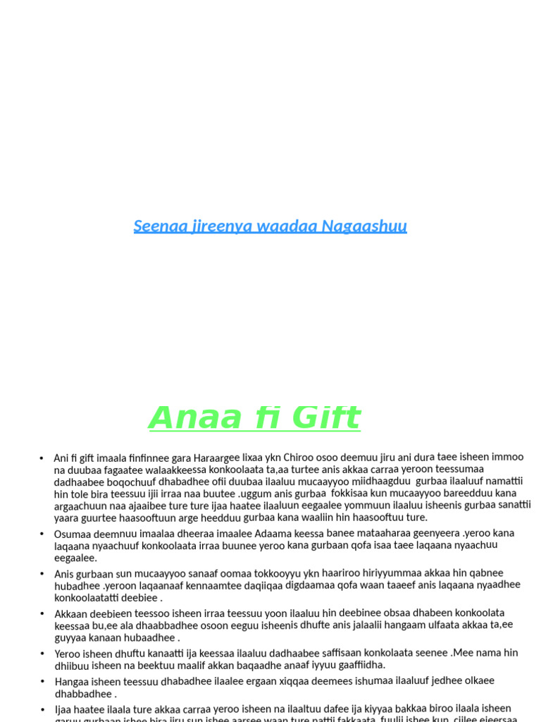 Weda Nega History | PDF