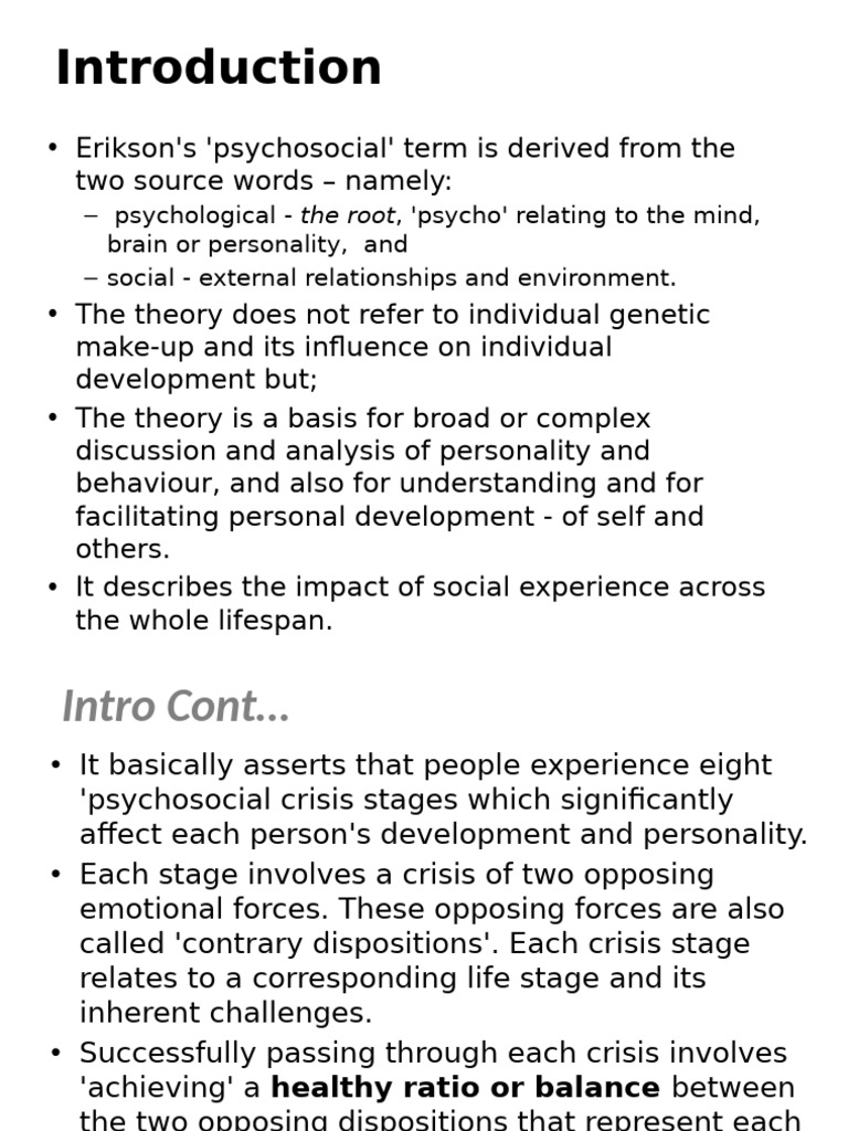 3 Erik Erikson's Eight Stages of Psychosocial Development (2) | PDF ...