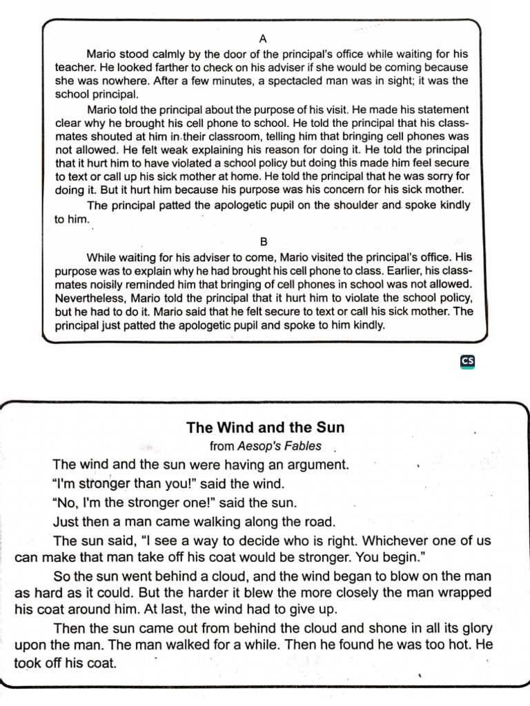 English 5-Reading Materials | PDF