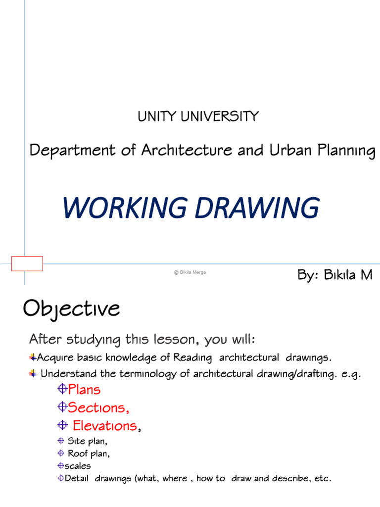 (Lecture) Basic Design - Working Drawings | PDF