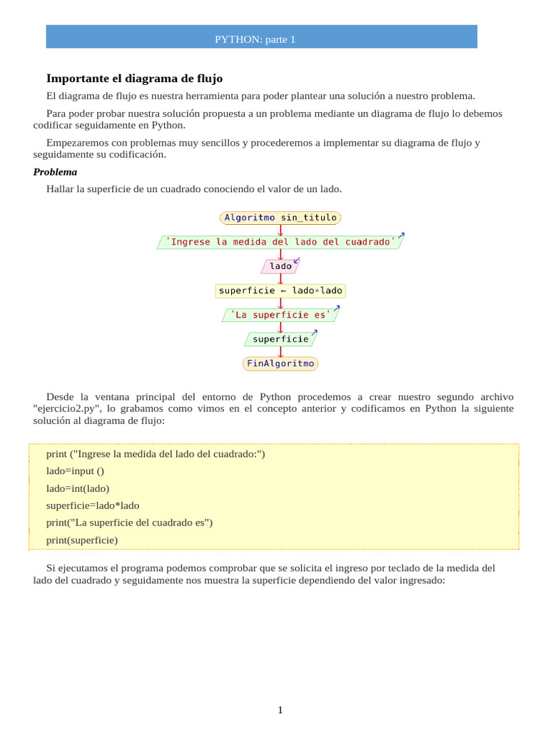 Python 1 - Introduccion | PDF | Python (lenguaje de programación ...