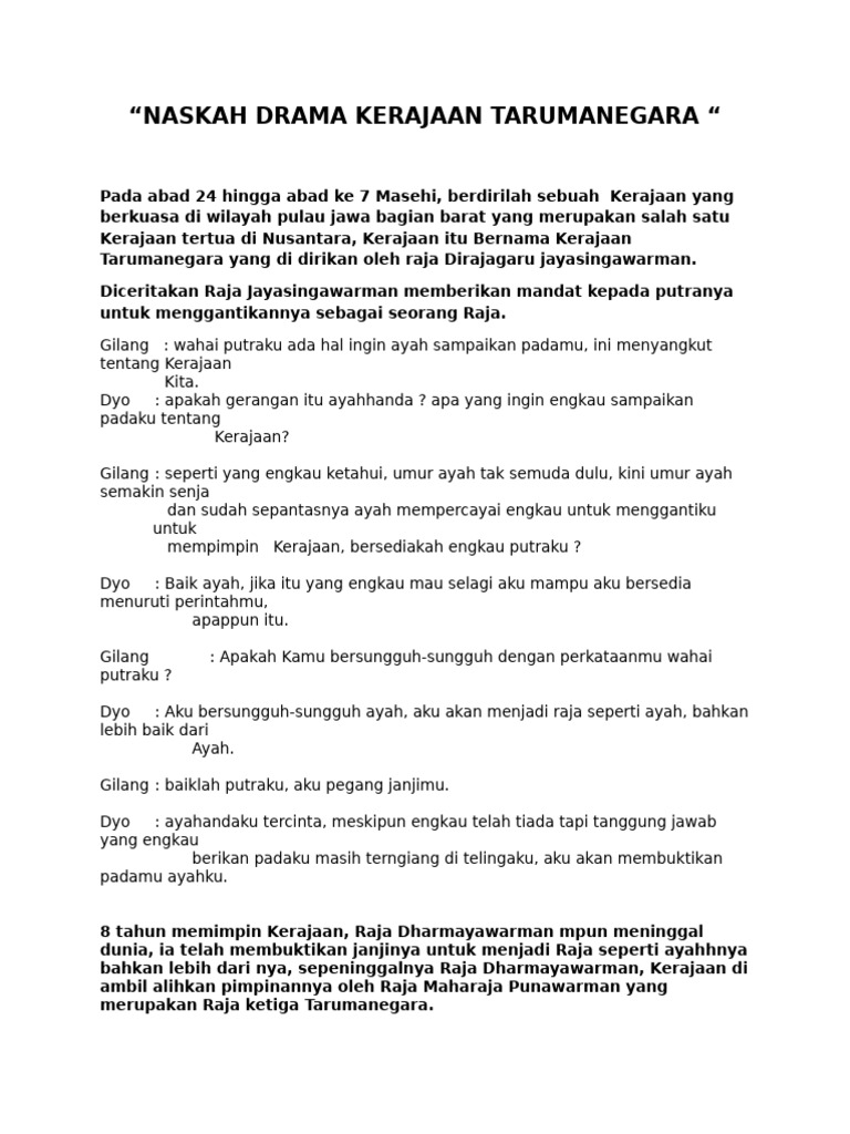 Raja Dharmayawarman dan Tarumanegara | PDF