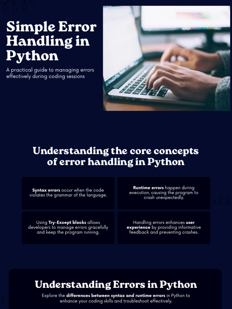 Presentation - Simple Error Handling in Python | PDF | Python ...