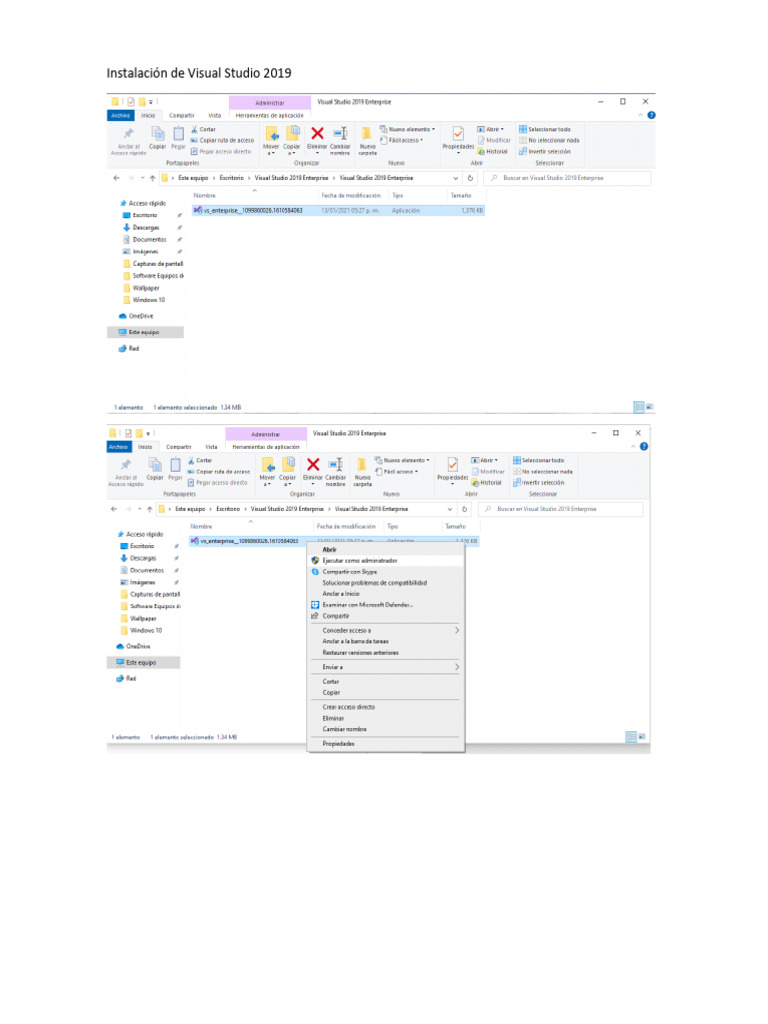 Instalación de Visual Studio 2019 | PDF