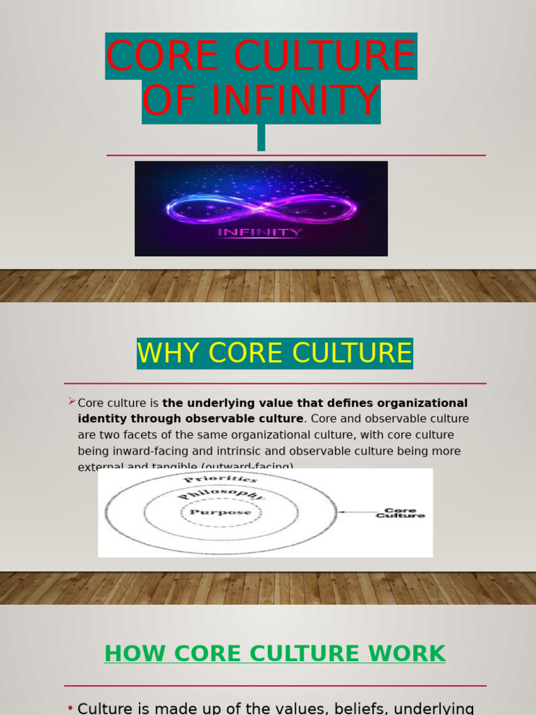 Core Culture of Infinity | PDF