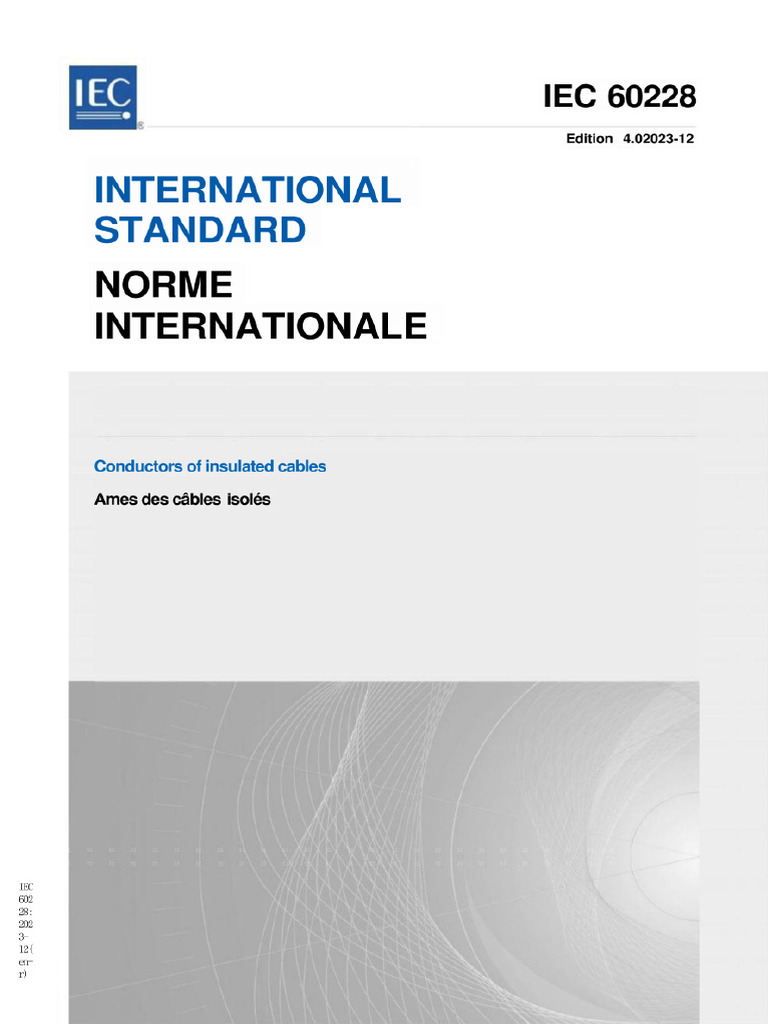 Iec 60228 2023 | PDF