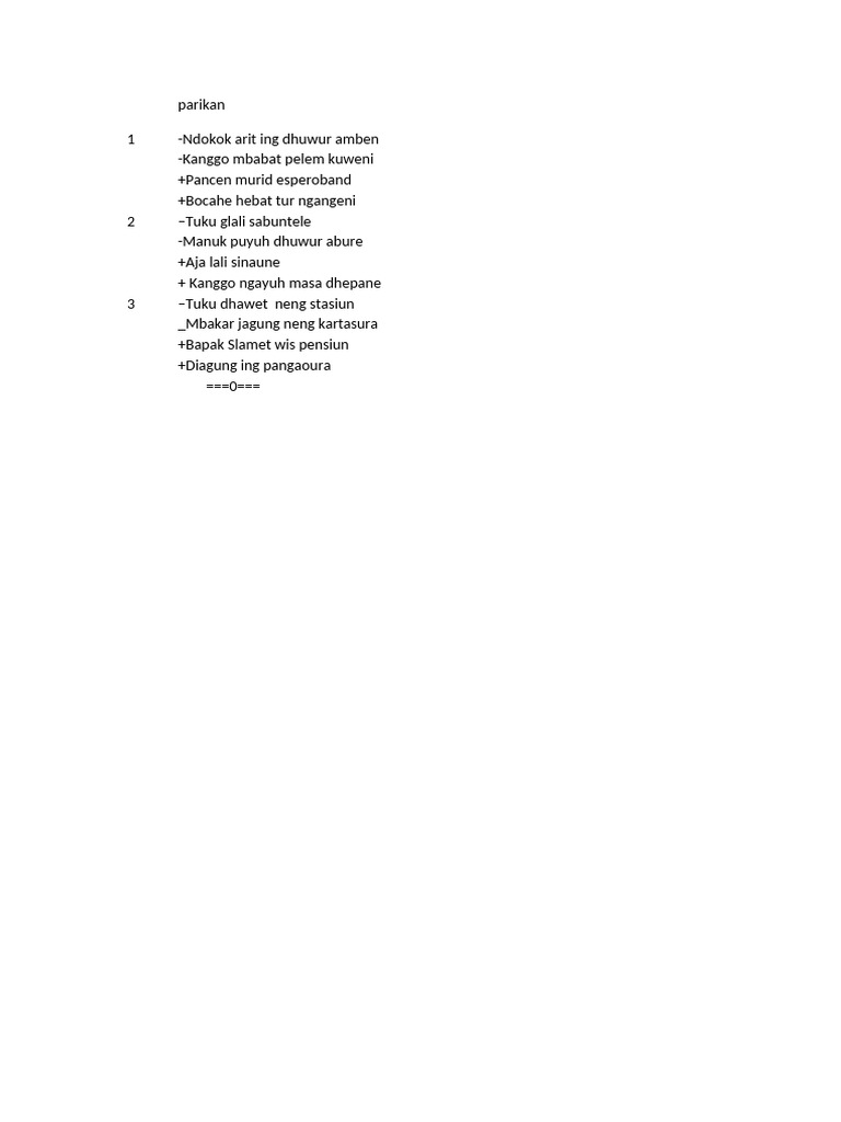 Parikan 1 | PDF