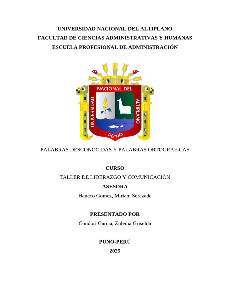 20 Palabras Desconocidas Taller | PDF