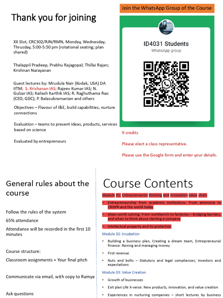 Lecture 1-3 ID4031 T. Pradeep 2025-Revised - After L-01!02!03 | PDF | Carbon Dioxide | Chemistry