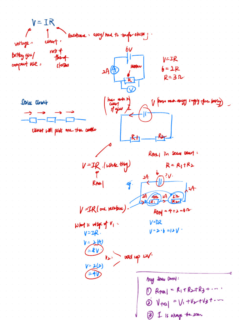 Series and Parallel Circuit Calculations | PDF | Electrical Engineering ...