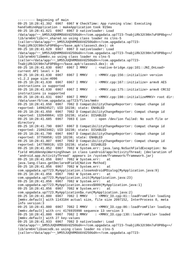 Com - Upgadata.up7723 Logcat | PDF | Zip (File Format) | Computing