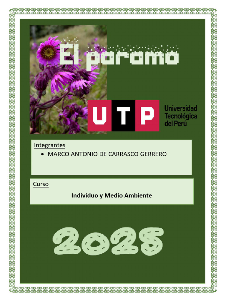 El Paramo Actividad Academica 1 Marco | PDF | Entorno natural | Ecosistema