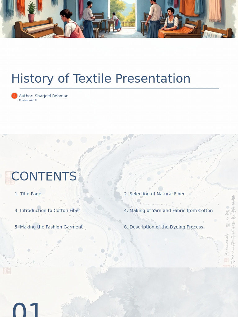 History of Cotton Textile and Dyeing | PDF | Yarn | Cotton