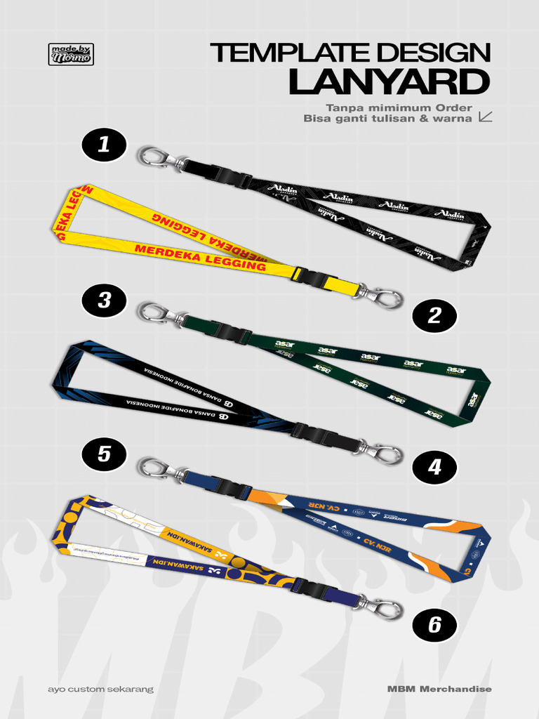 Template Lanyard Event - MBM | PDF