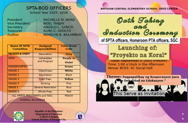 SPTA Induction Program 2025 Page 2 | PDF
