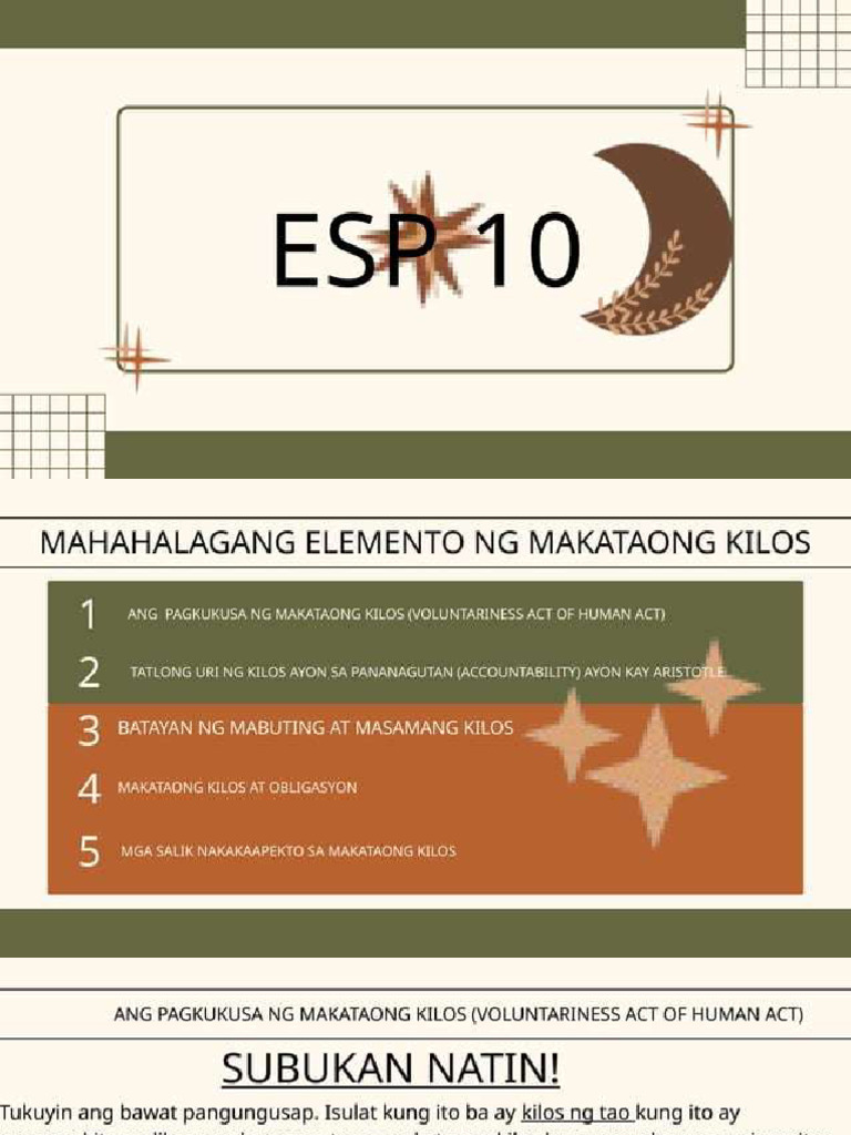Esp Module 2 Week 1 | PDF