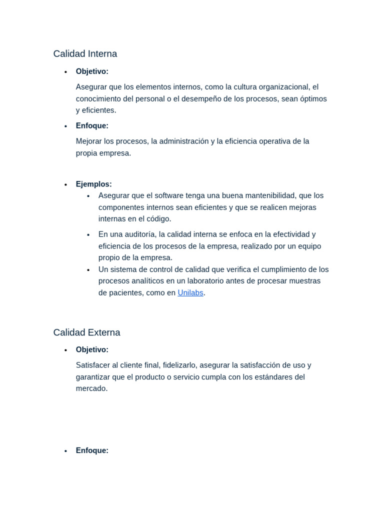 Mejora de la Calidad Interna del Software | PDF | Calidad (comercial ...