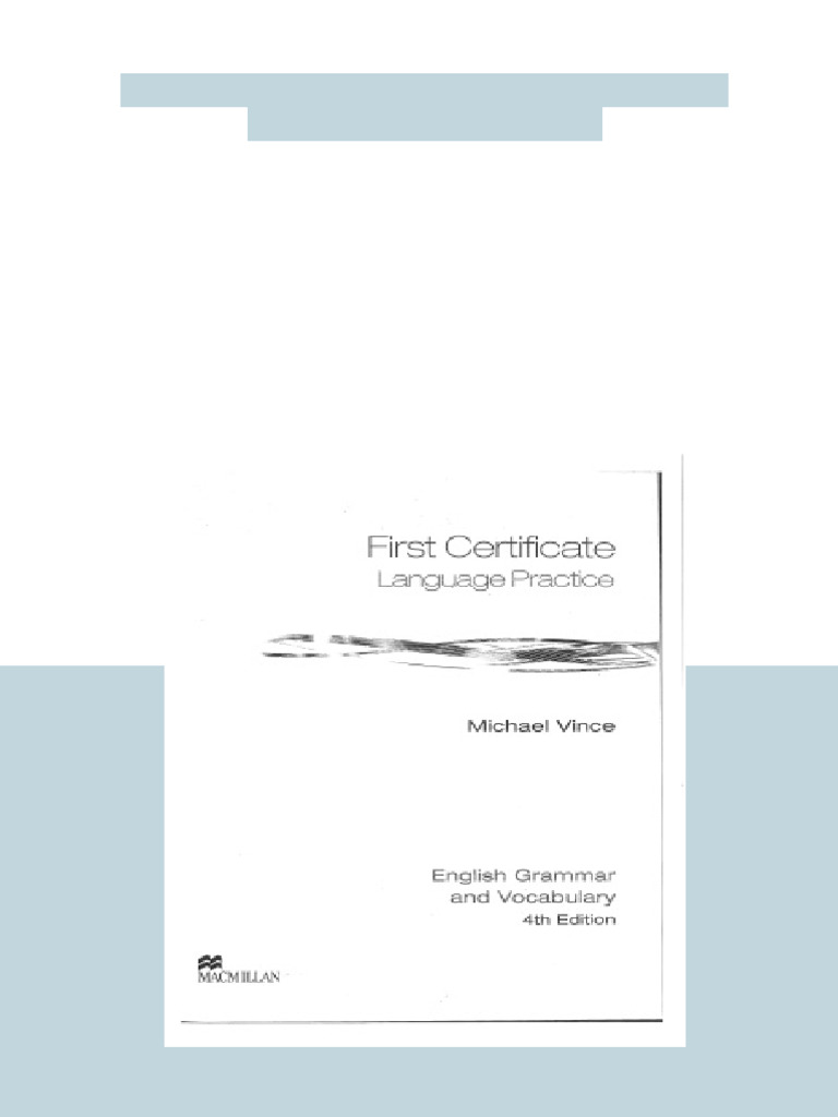 First Certificate Language Practice 4th Edition Vince Michael. Full | PDF | Methodology ...