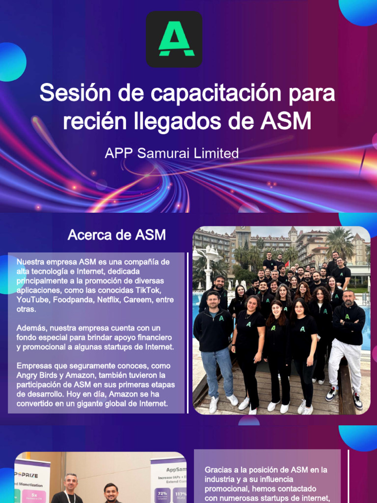 Presentación de La Empresa ASM | PDF | Gestión de recursos humanos | Internet