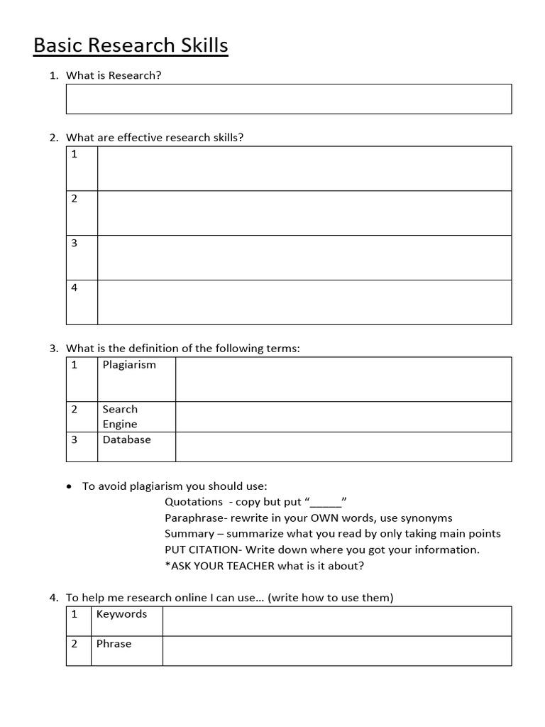 Essential Research Skills Guide | PDF