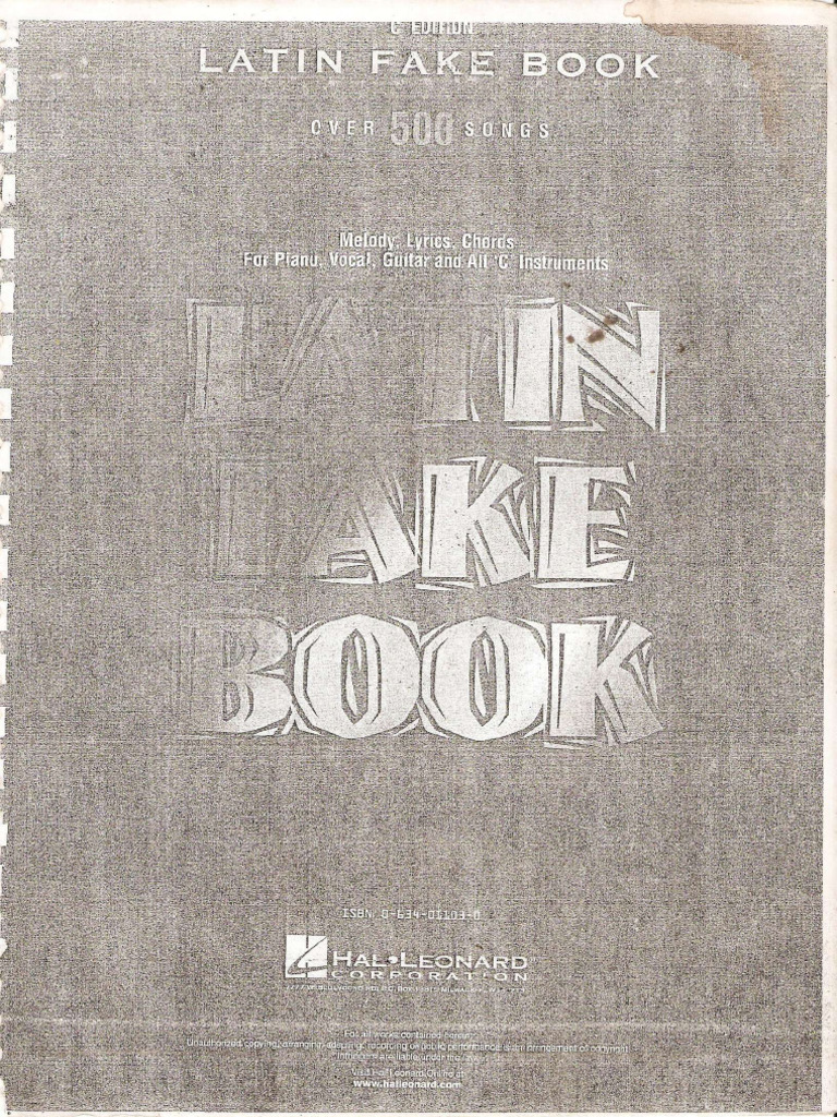 Latin Fake Book | PDF