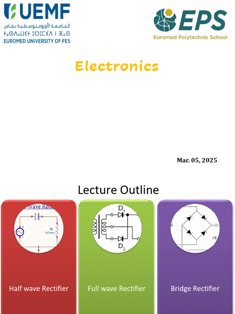 Lecture 5 (Electronics) | PDF