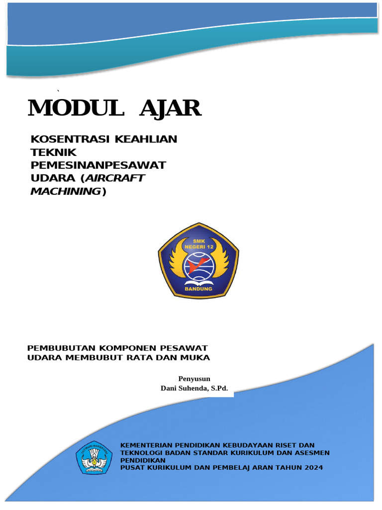 Modul Ajar Pembubutan Pesawat Udara | PDF