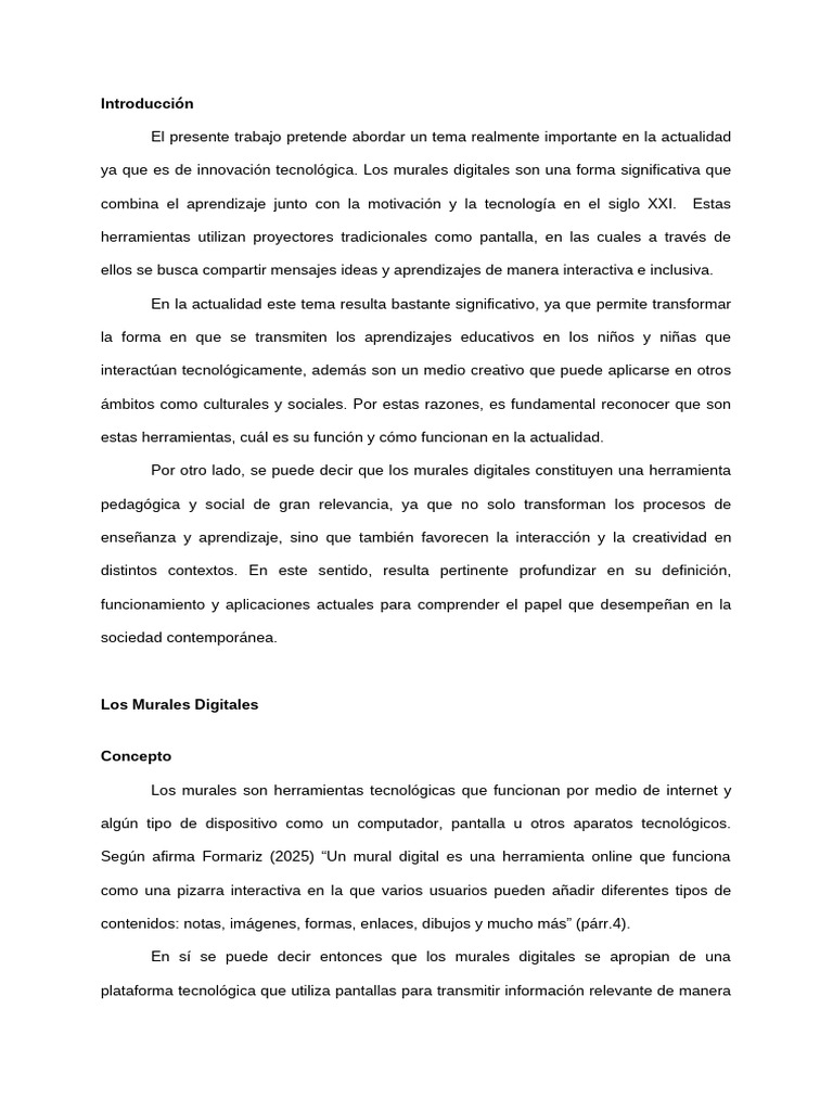 Murales Digitales en la Educación Actual | PDF | Enseñando | Aprendizaje