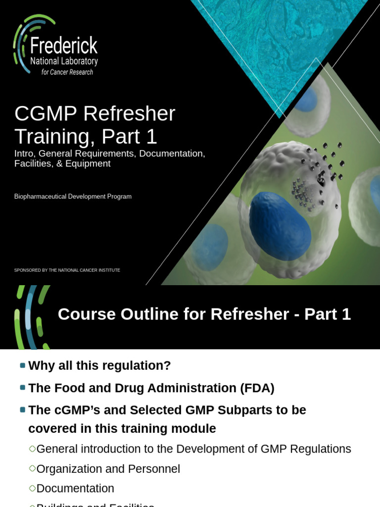 cGMP Refresher Training Overview | PDF