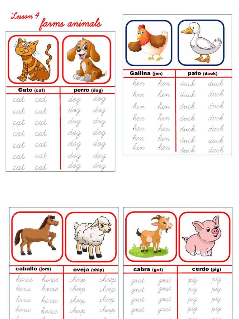 1ro de Primaria Tema 4a | PDF