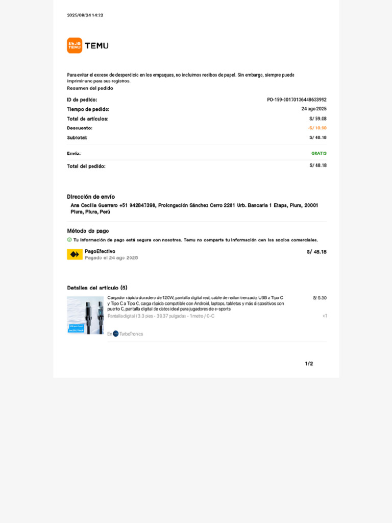 Temu Web Document | PDF
