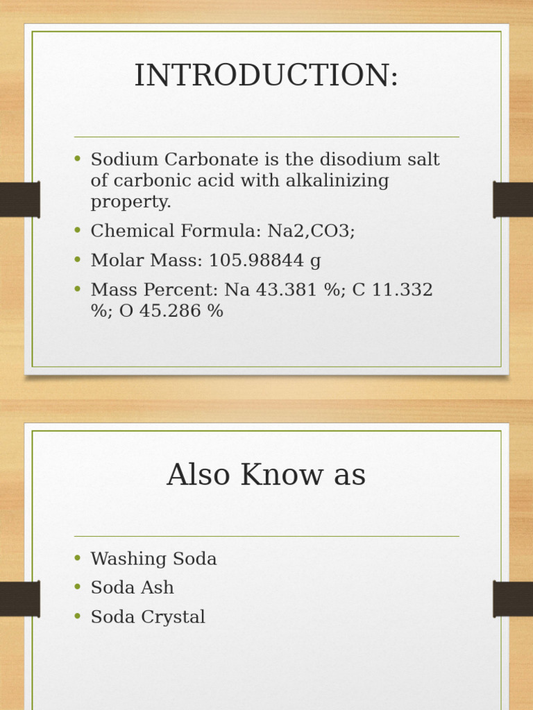 Properties and Uses of Washing Soda | PDF | Sodium Carbonate | Materials