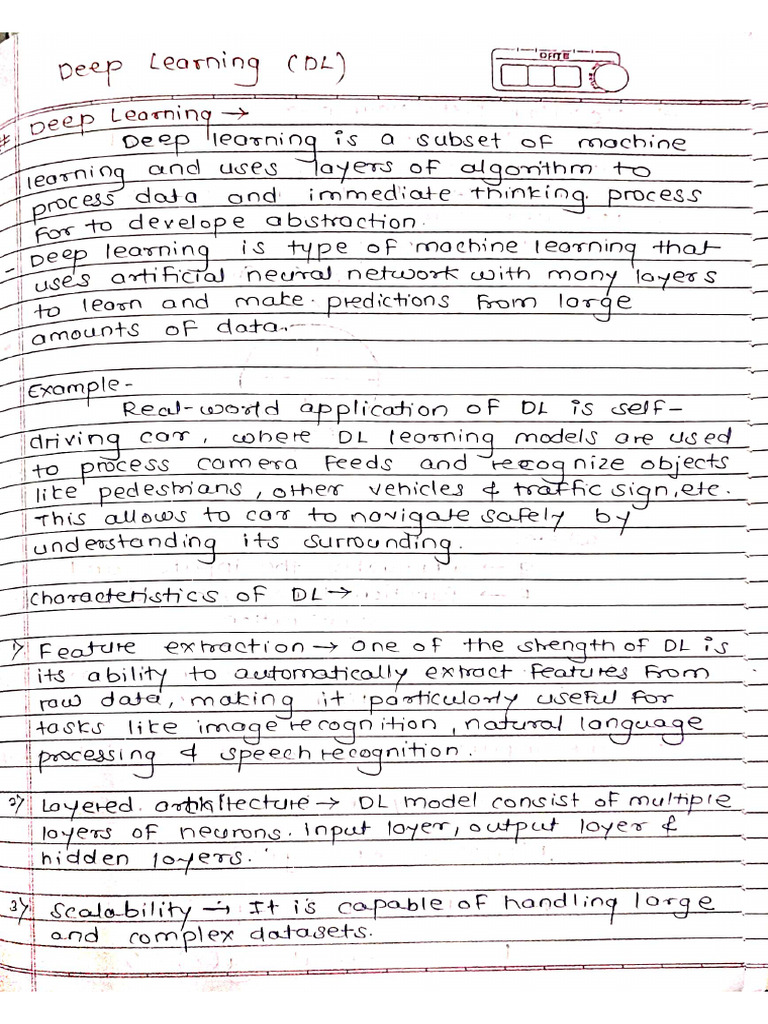 Deep - Learning Unit 1 | PDF