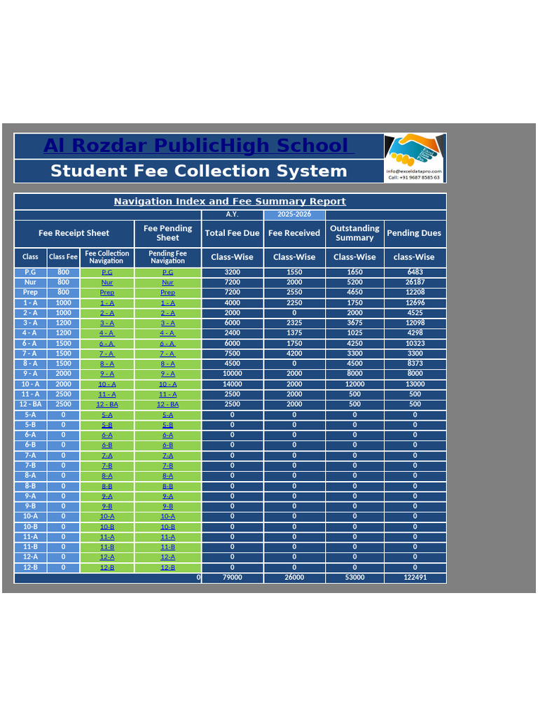 Student Fee Collection System August | PDF