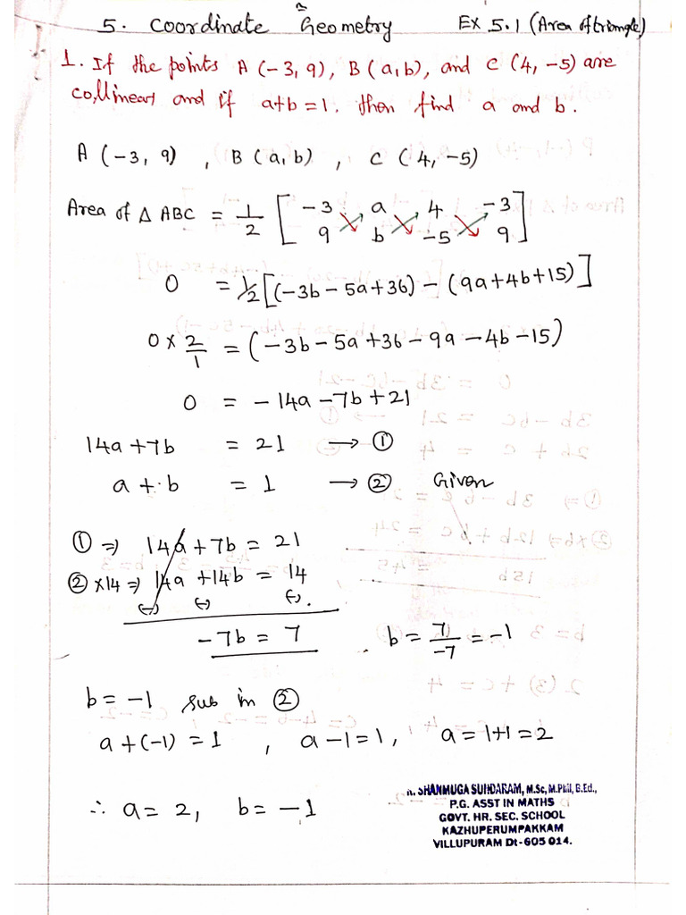 5.coordinate Geometry | PDF