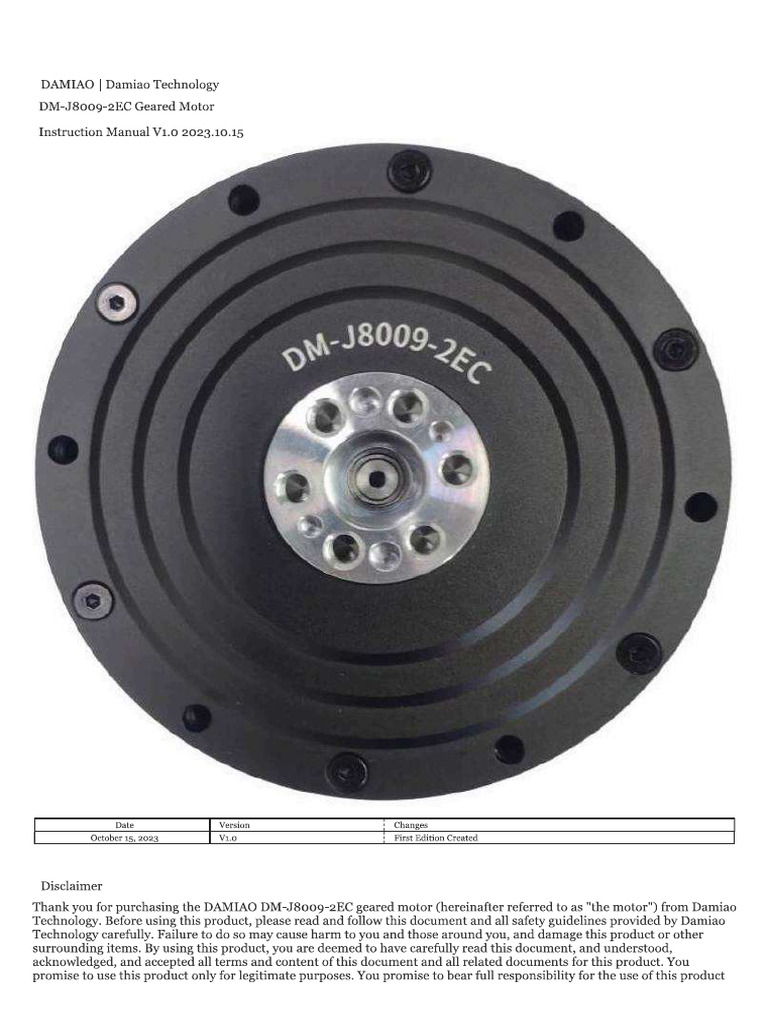DM J8009 2EC User Manual | PDF