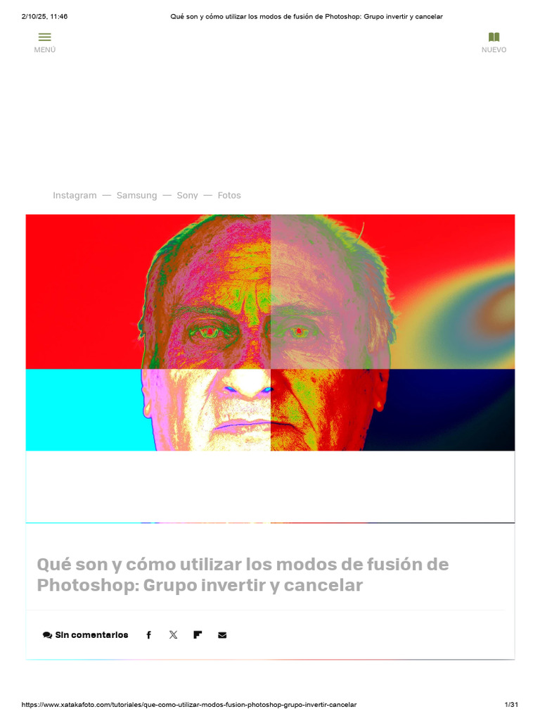 Cómo Utilizar Los Modos de Fusión de Photoshop | PDF | Color | Adobe ...
