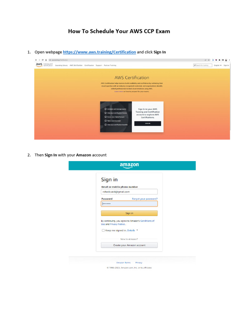 Schedule Your AWS CCP Exam Guide | PDF