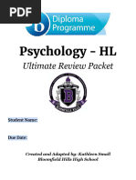 IB Psychology ERQ Writing Guide | PDF | Theory | Knowledge