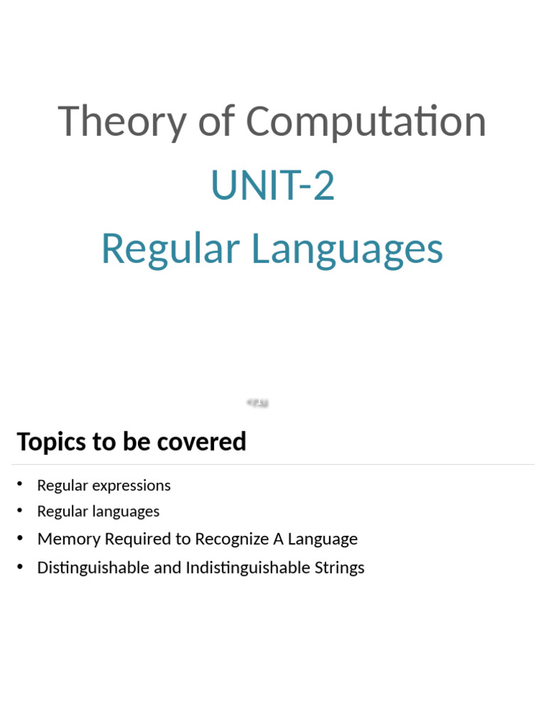 Unit 2 | PDF | Regular Expression | String (Computer Science)