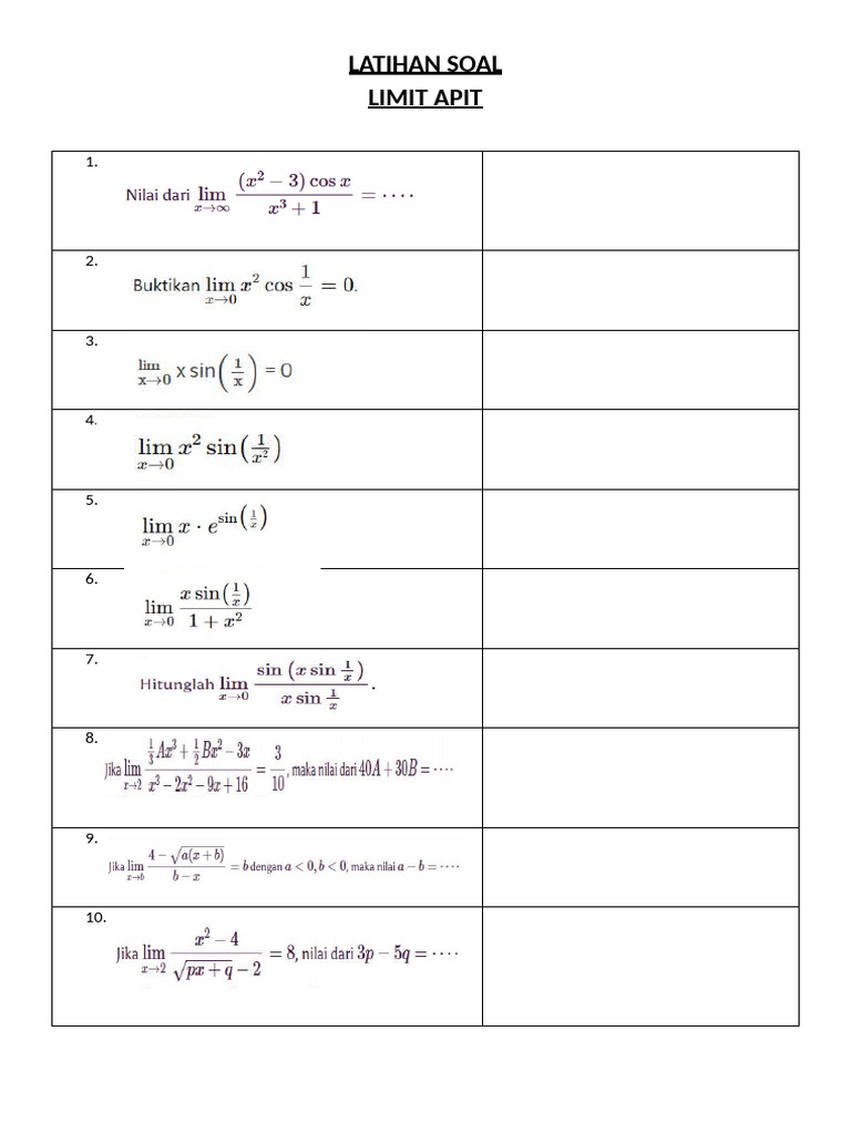 Limit Apit | PDF