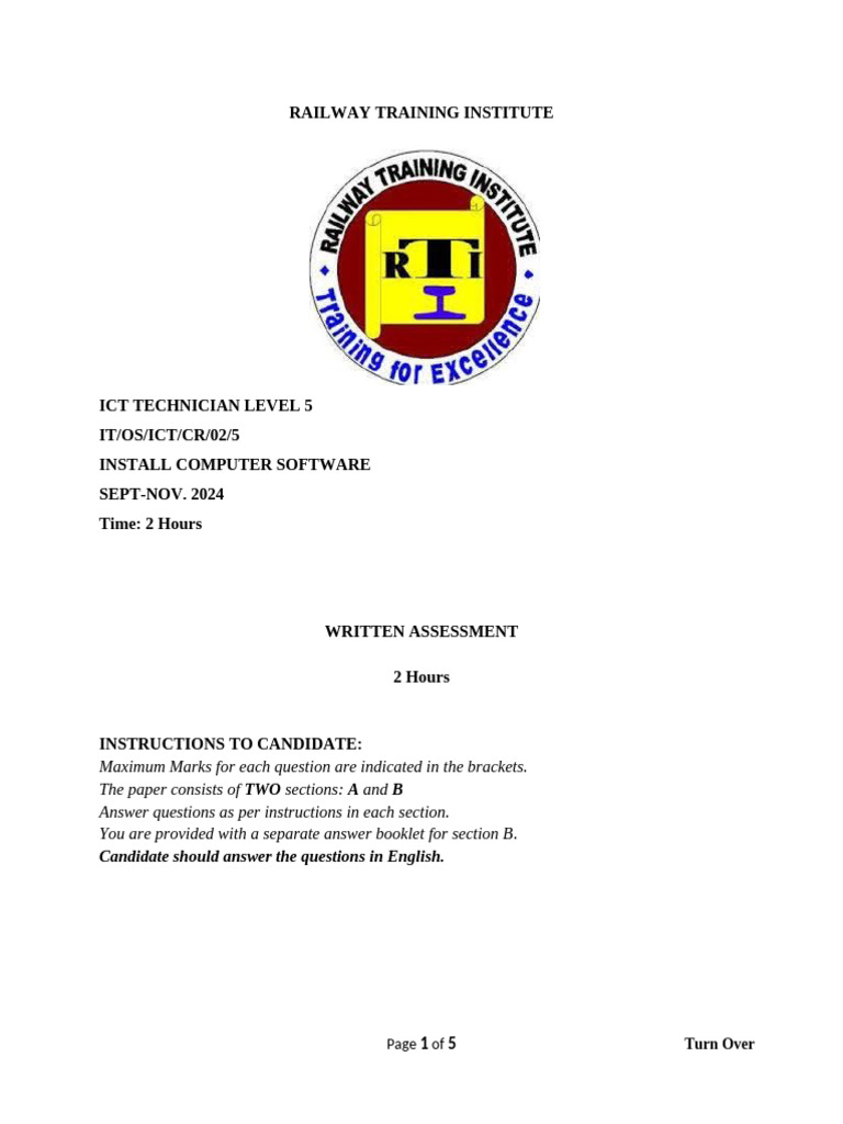 Install Computer Software (Sept-Nov 2024) Cat1 | PDF | Operating System | Computer Program