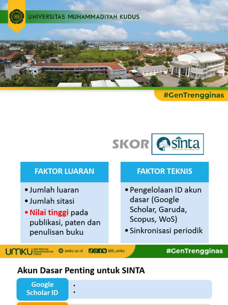 Optimalisasi Skor Sinta Dosen UMKU-Muhamad Jauhar (1) | PDF