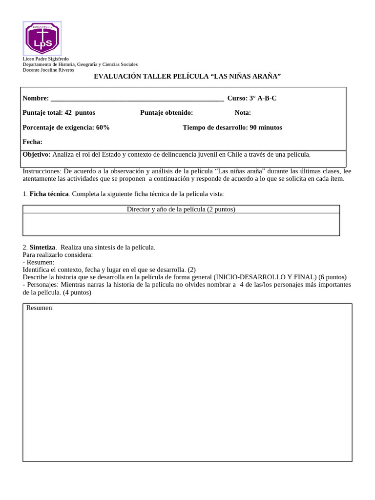 Taller 3abc Niñasaraña | PDF