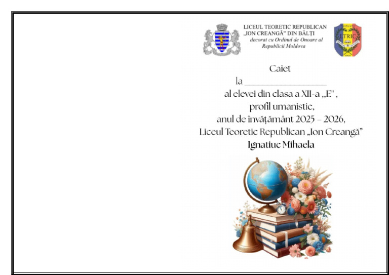 Coperta Caiete | PDF