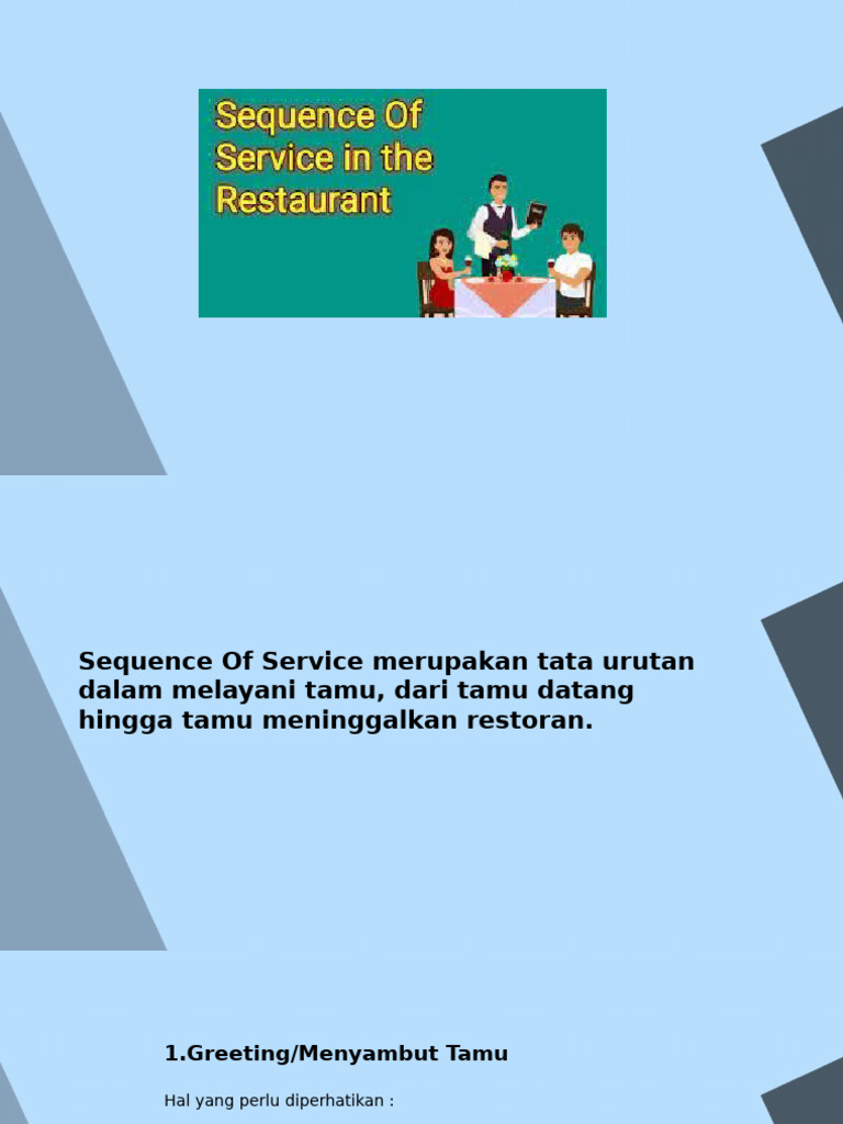 Sequence of Service | PDF