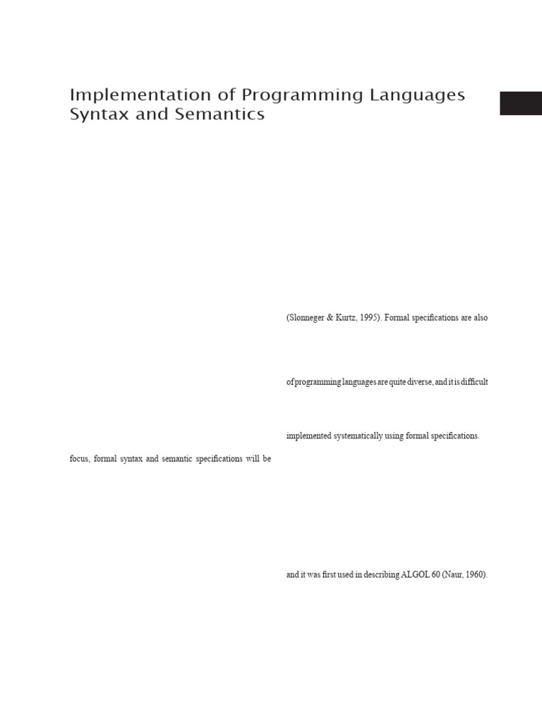 Implementation of Programming Languages | PDF | Parsing | Programming ...