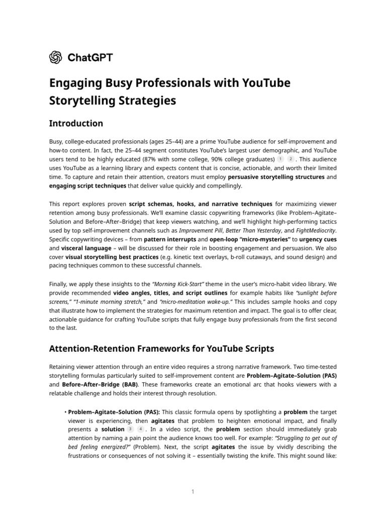 Engaging Busy Professionals With YouTube Storytelling Strategies-2 ...