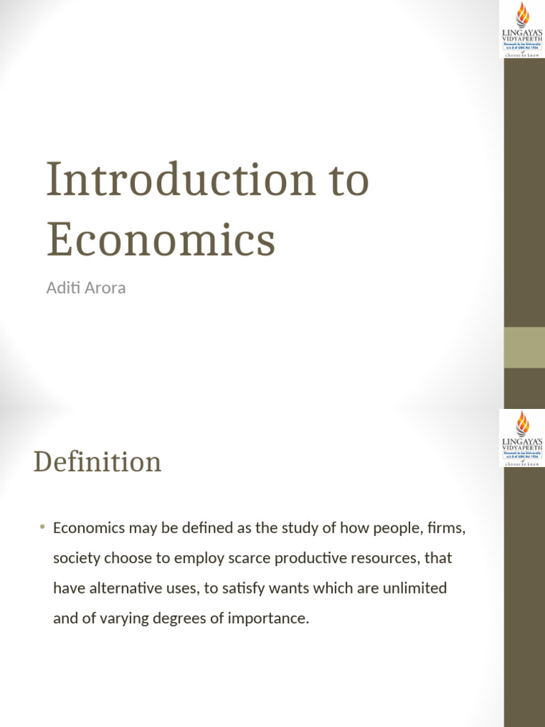 Overview of Economic Principles and Analysis | PDF | Economics ...