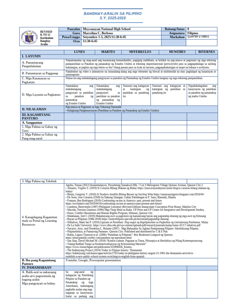 Filipino Dll-Week2-Q2 | PDF